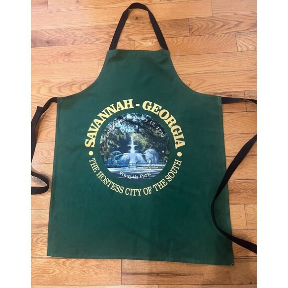 Kitchen | Apron Savannah Georgia Forsyth Park Green Full Apron | Poshmark
